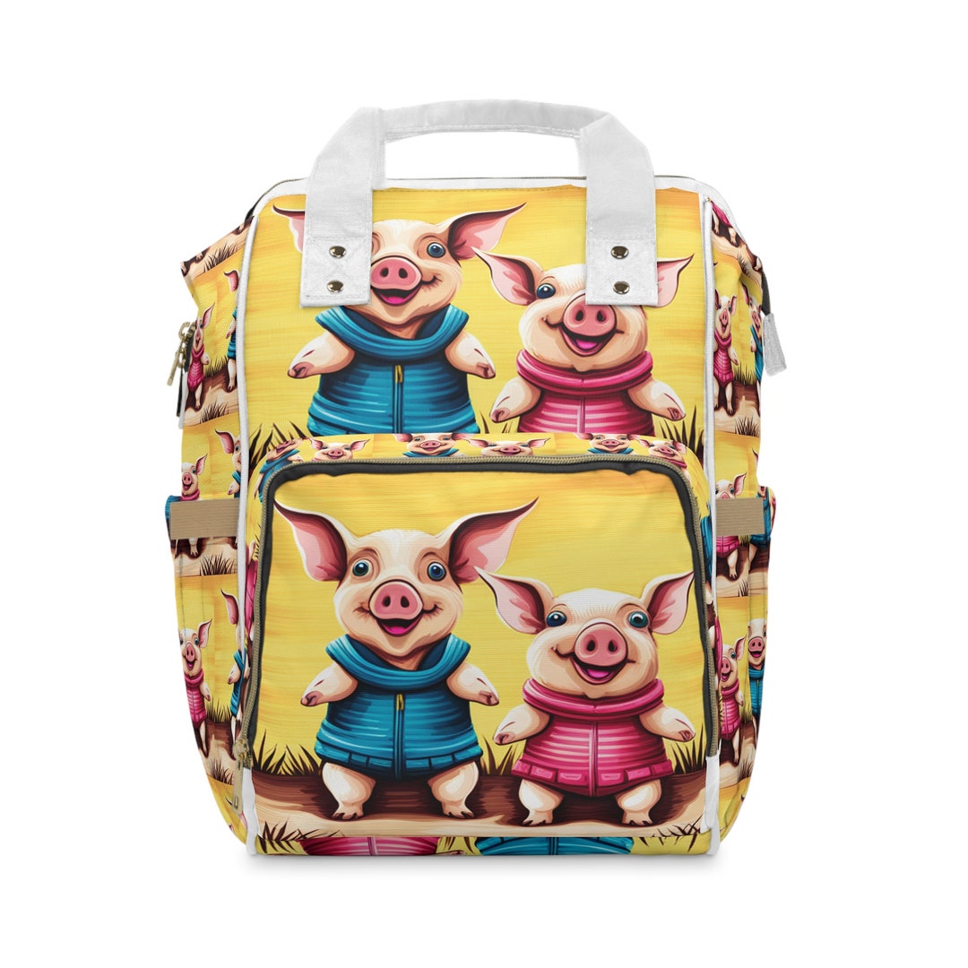 Pigs Diaper Bag, Piggy Backpack. Travel, Camping, Baby Shower Bag ...