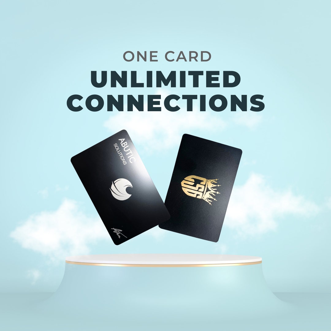 Custom Full Metal NFC Business Card, Tap Card (front + QR Back) - Etsy