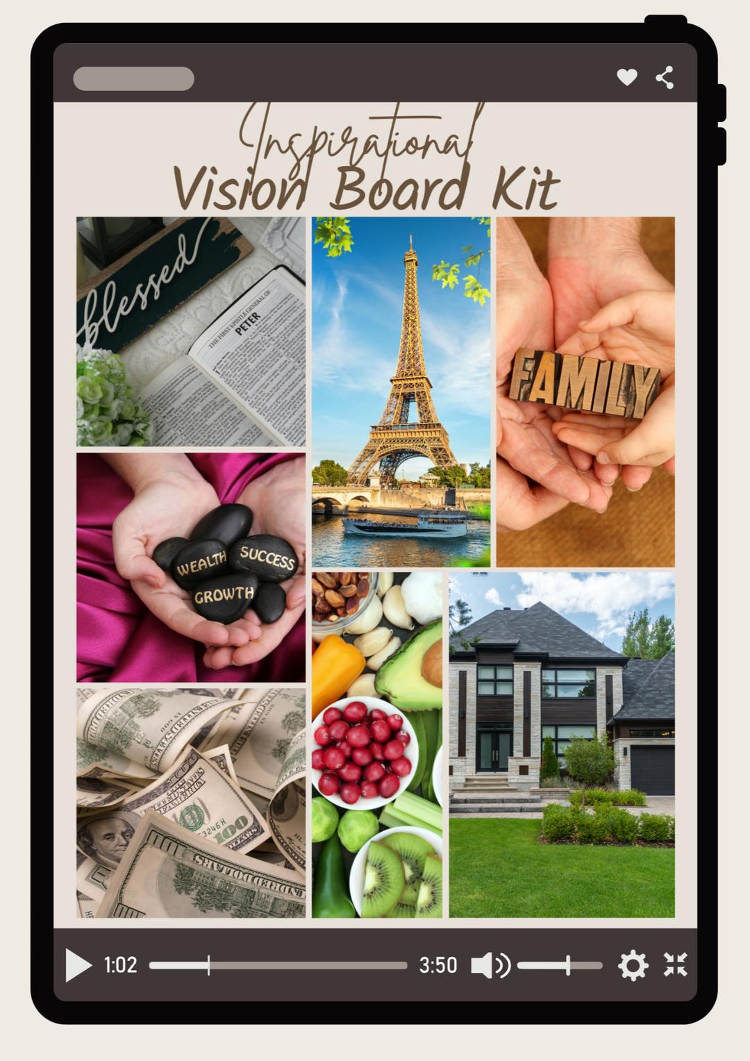 Inspirational Vision Board Kit - Etsy
