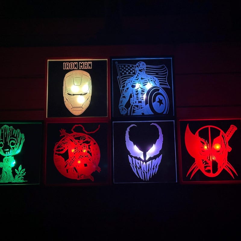 Hero Sign Light Up - Etsy