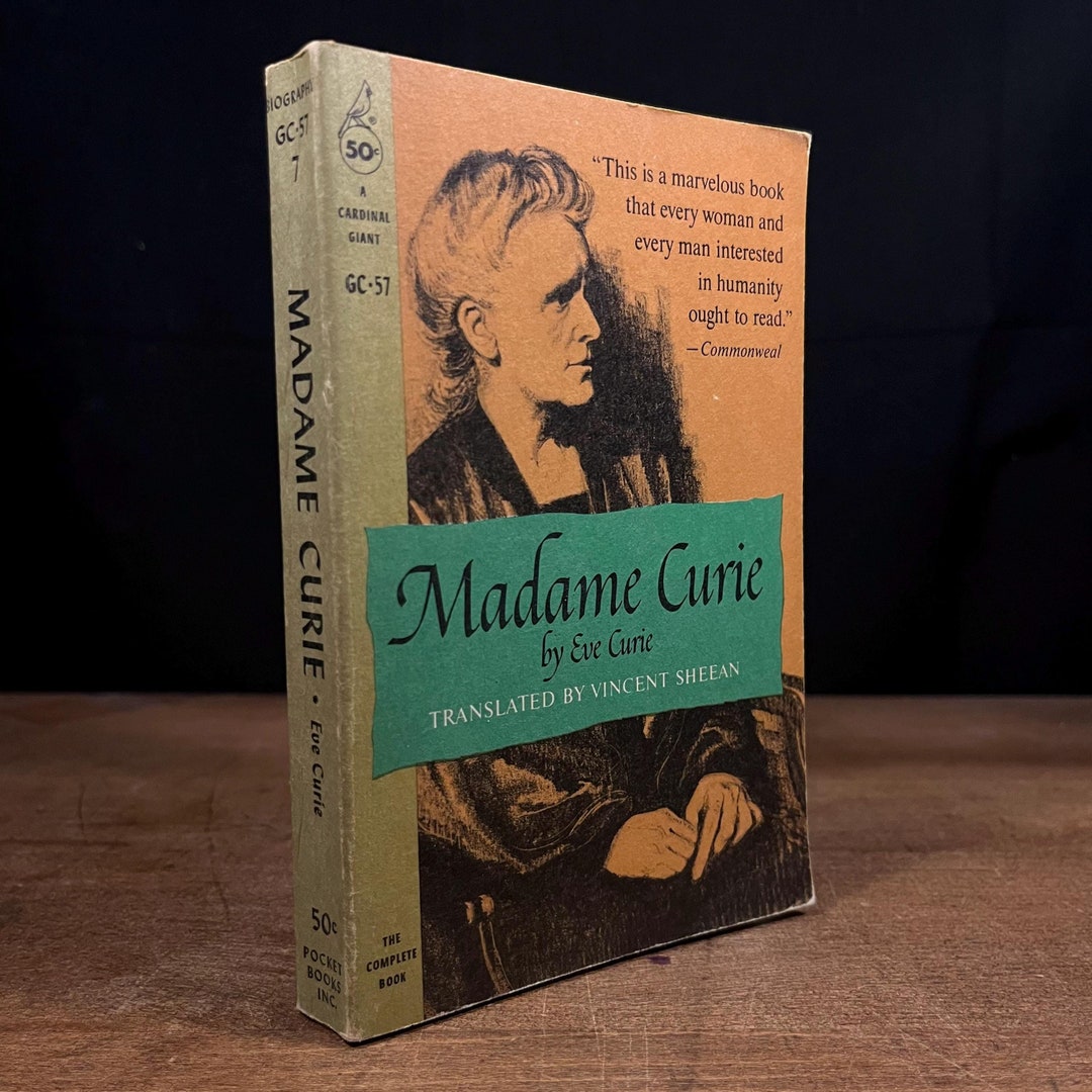 Madame Curie: A Biography by Eve Curie (1958) Vintage Paperback Book - Etsy