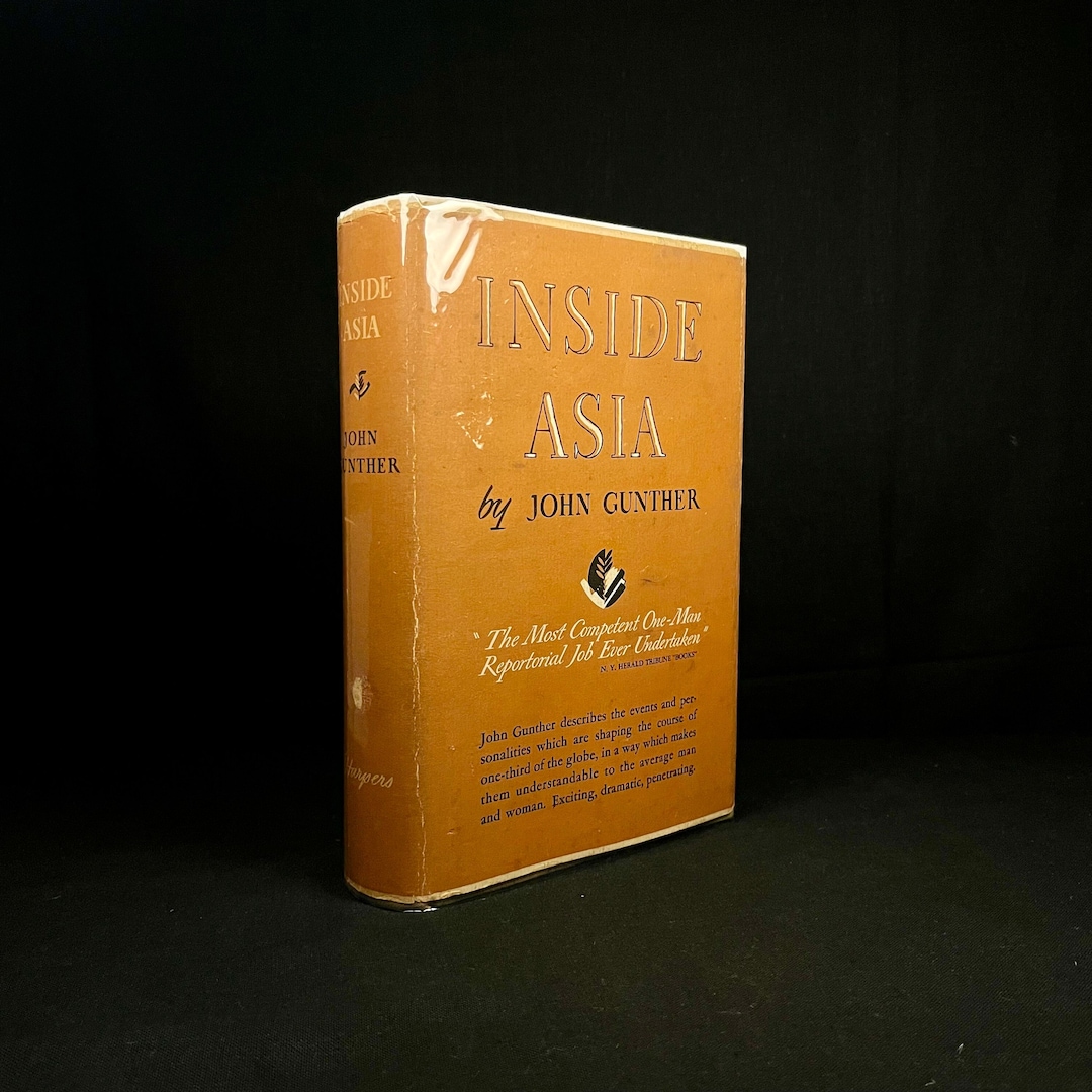 Inside Asia by John Gunther (1939) Vintage Hardcover Book - Etsy