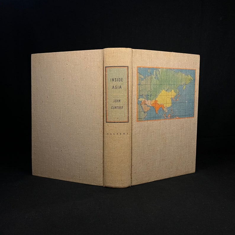 Inside Asia by John Gunther (1939) Vintage Hardcover Book - Etsy