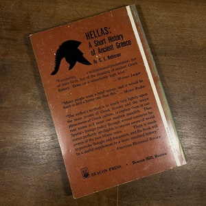 Hellas: A Short History of Ancient Greece by C. E. Robinson (1961 ...
