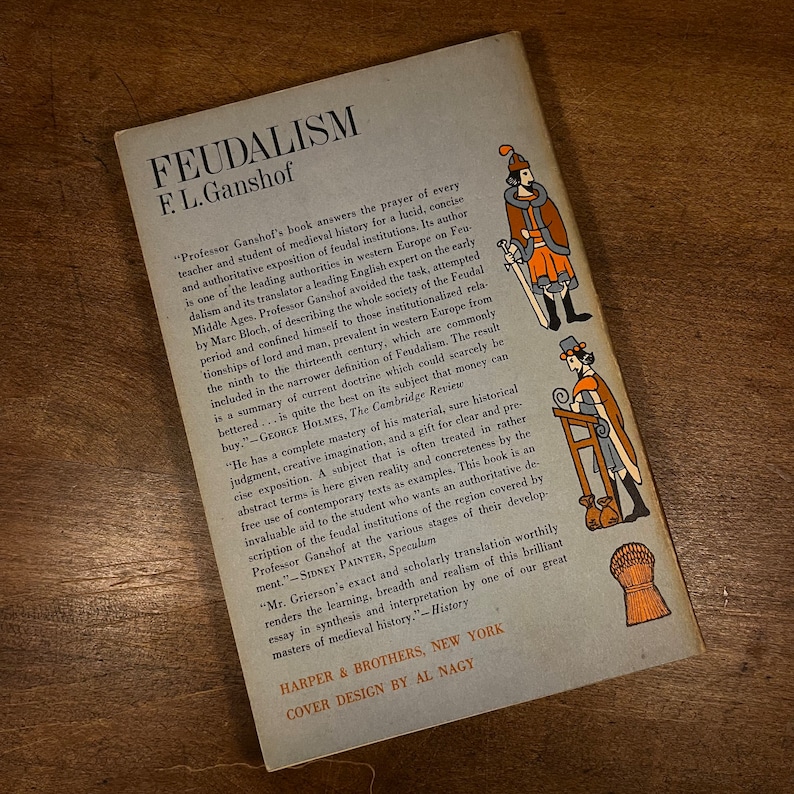 Feudalism by F. L. Ganshof (1961) Vintage Paperback Book - Etsy