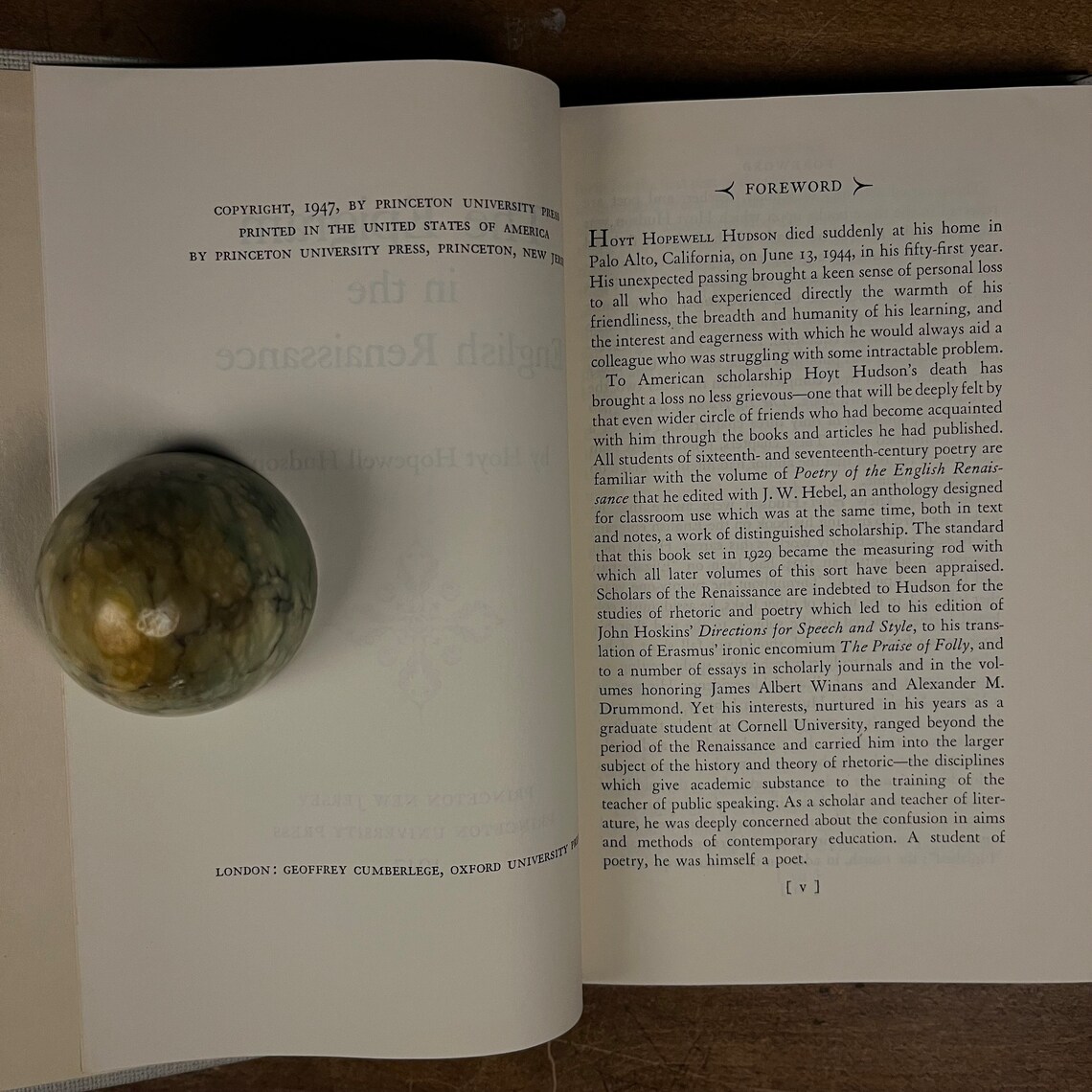 First Printing the Epigram in the English Renaissance by Hoyt Hopewell ...