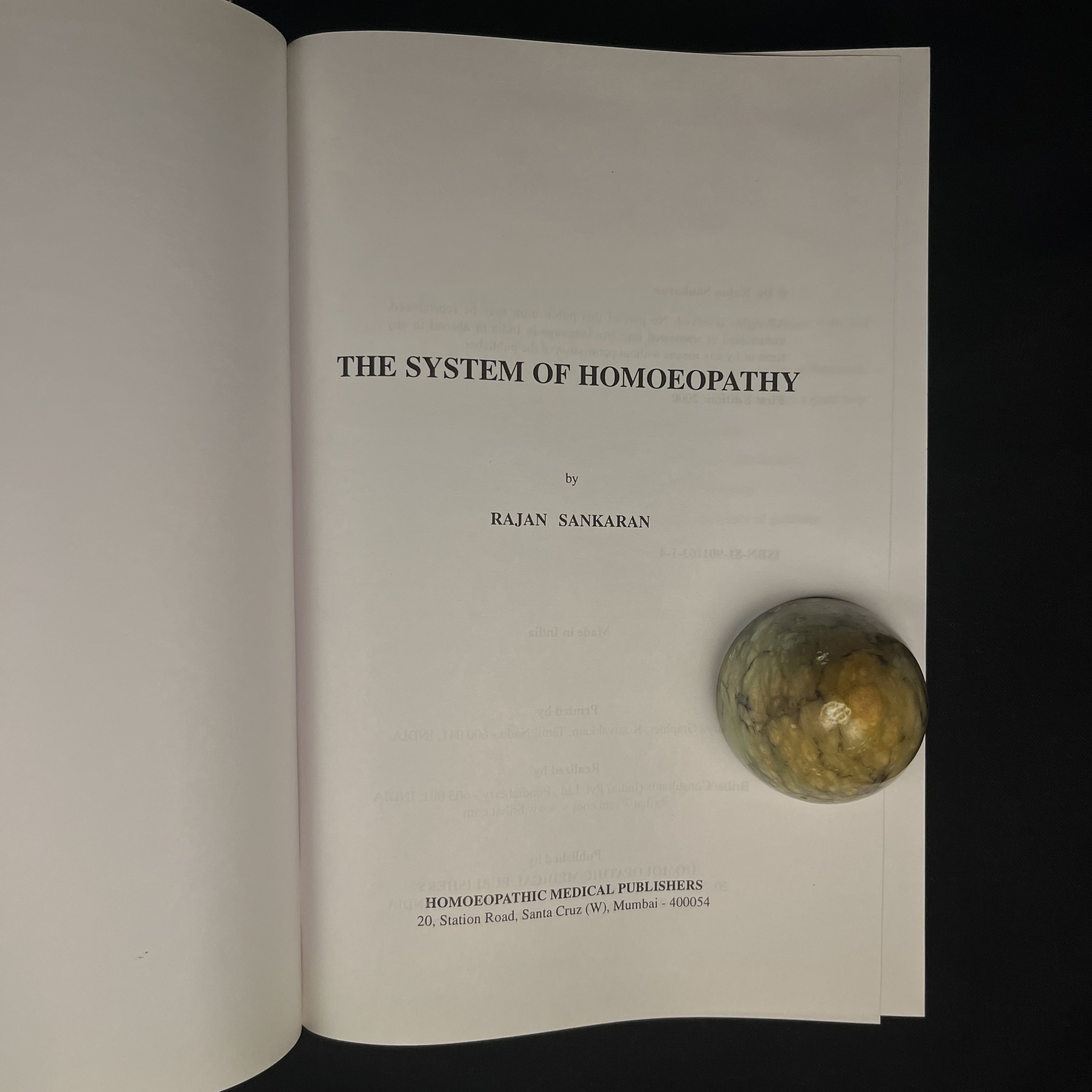 First Edition - the System of Homoeopathy by Rajan Sankaran (2000 ...