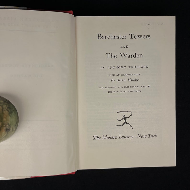 Modern Library - Barchester Towers and the Warden by Anthony Trollope ...