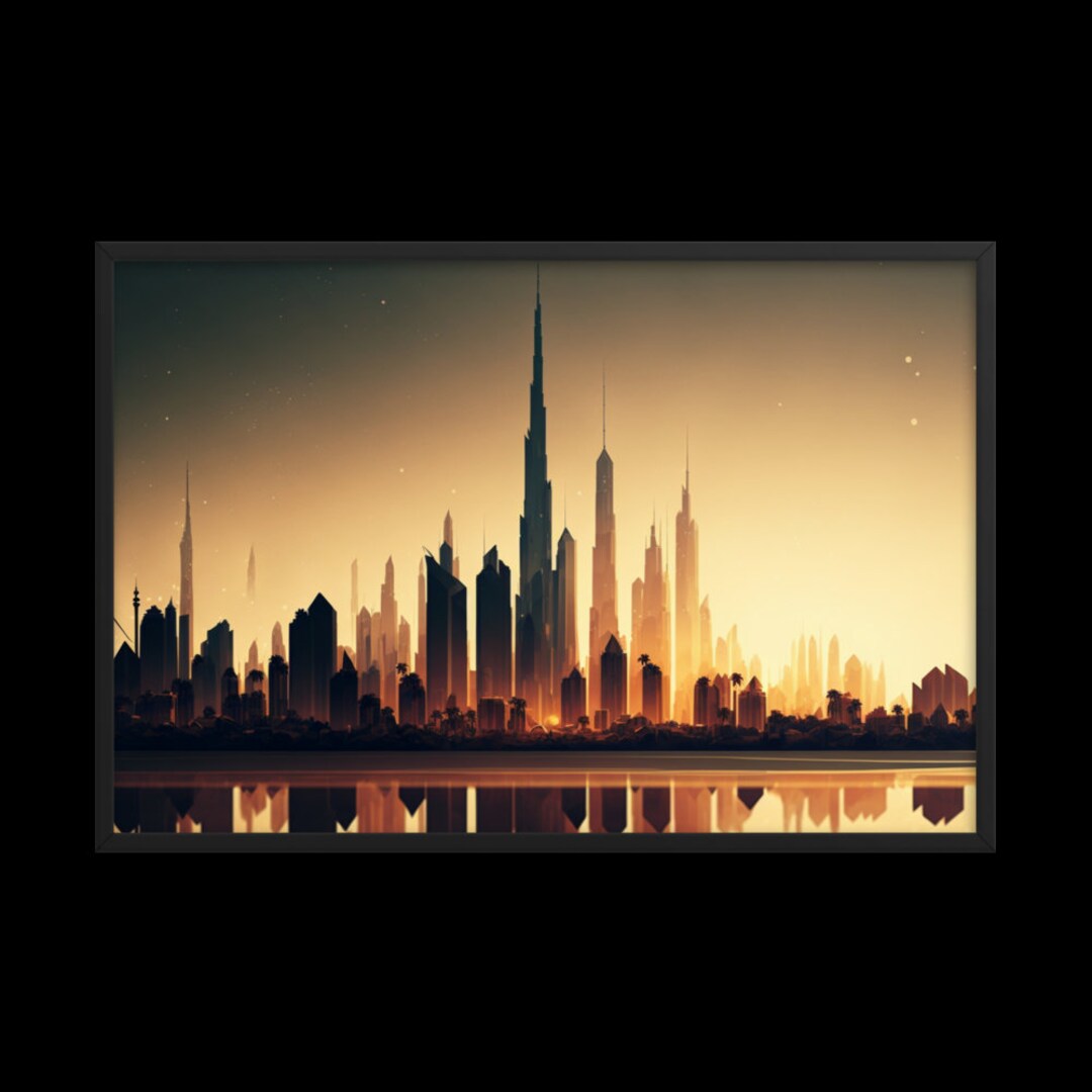 City Skyline Poster - Etsy