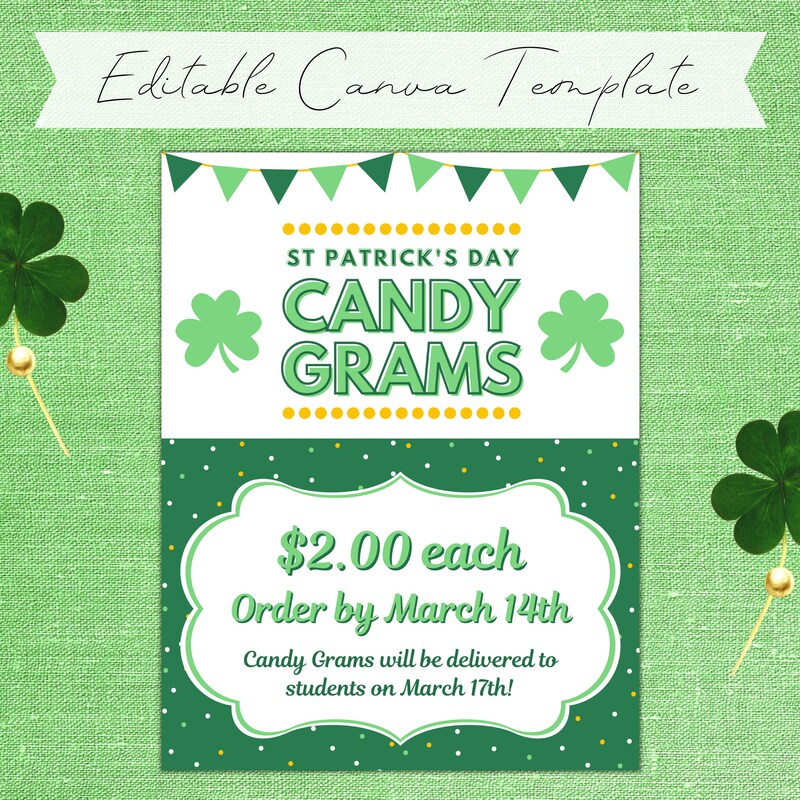 St Patricks Day Candy Grams - Etsy