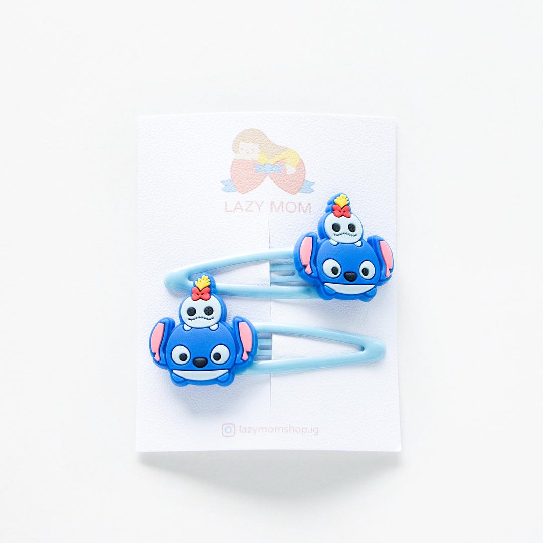 Stitch Hair Clips, Girl Hair Clips, Toddler Snap Clips, Birthday Gifts ...