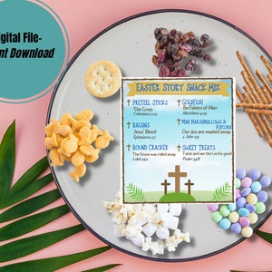 Instant Download Easter Story Snack Mix, Religious Snack Mix, Printable ...