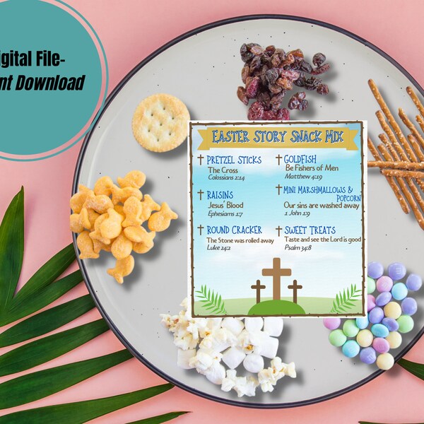 The Easter Story Snack Mix - Etsy