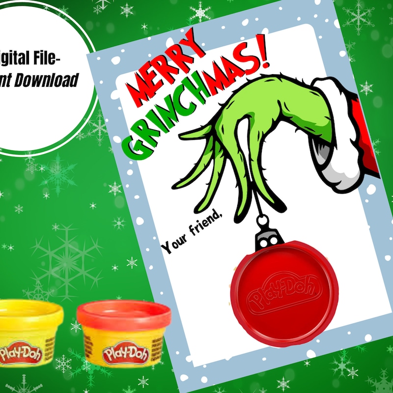 Grinch Christmas Card - Etsy