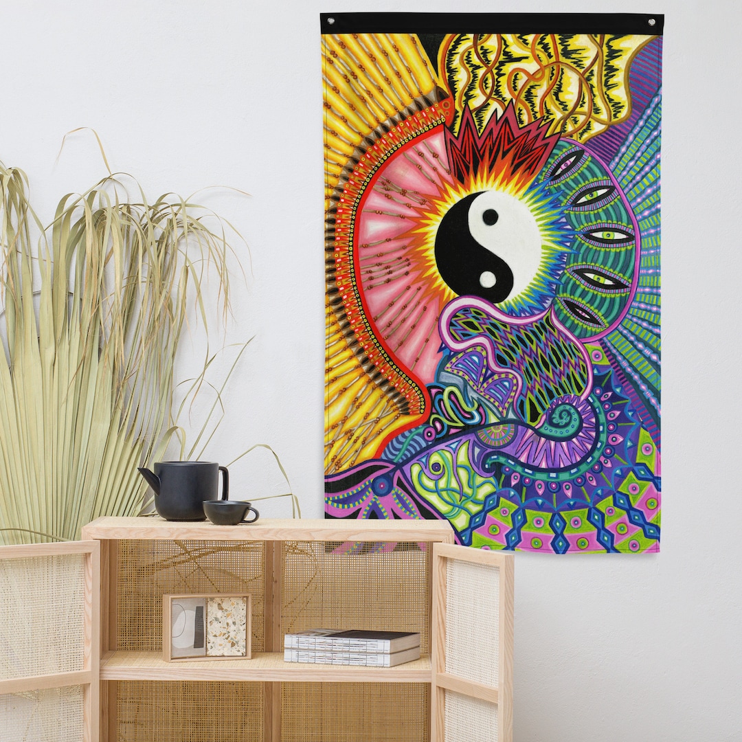 Yin Yang Tapestry - Etsy