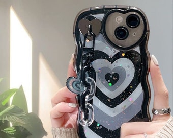 Love Heart Phone Case Iphone, Samsung, Huawei, Aesthetic, Y2K, Trendy ...