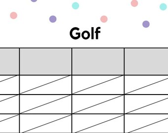 Up & Down the River Card Game Score Tracker Sheet Printable - With ...