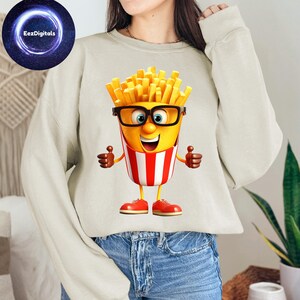 French Fries Cool Clipart Digital Download Digital Printable Cartoon ...