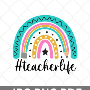 Teacher PNG Image Clipart Teacher Life Back to School Design Best ...