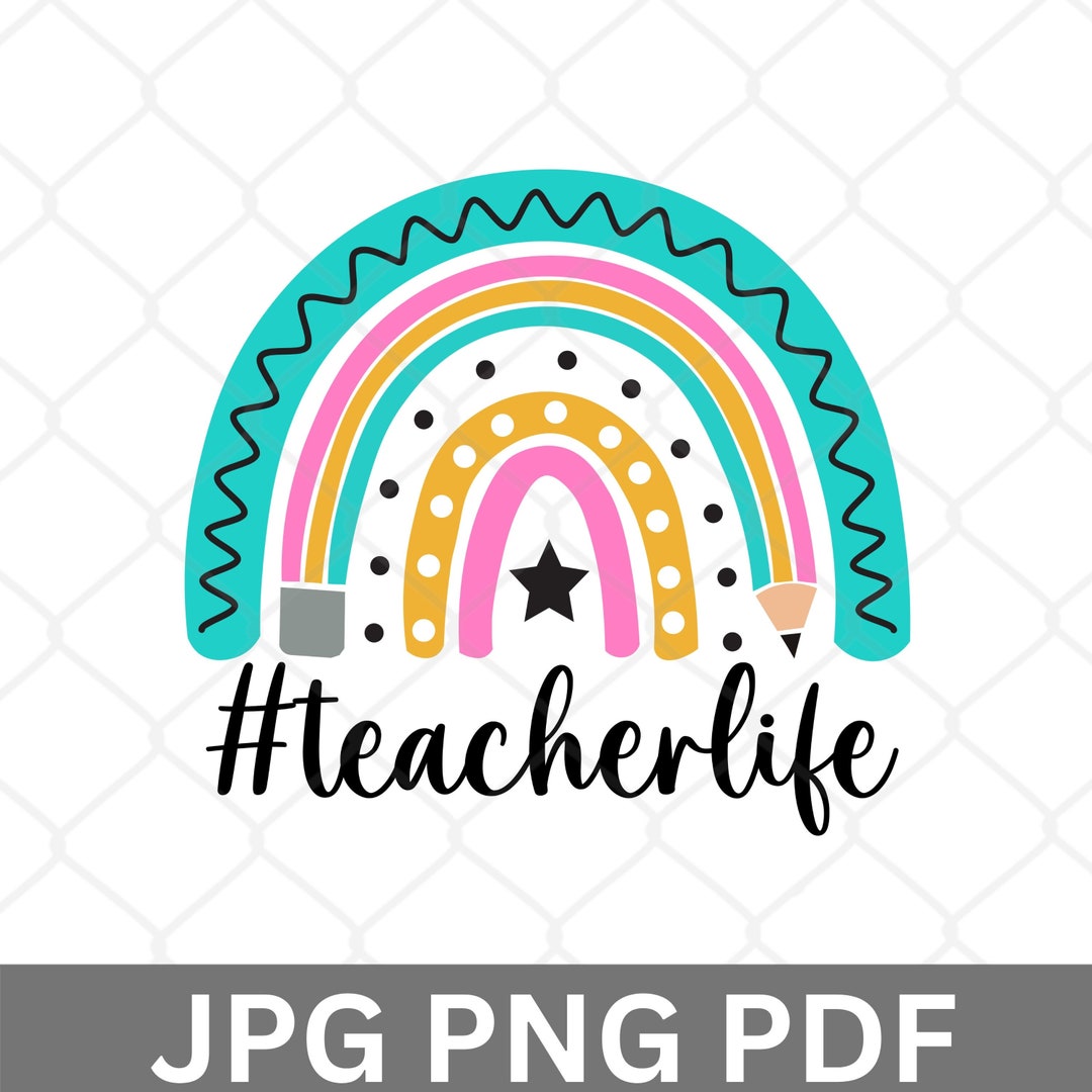Teacher PNG Image Clipart Teacher Life Back to School Design Best ...