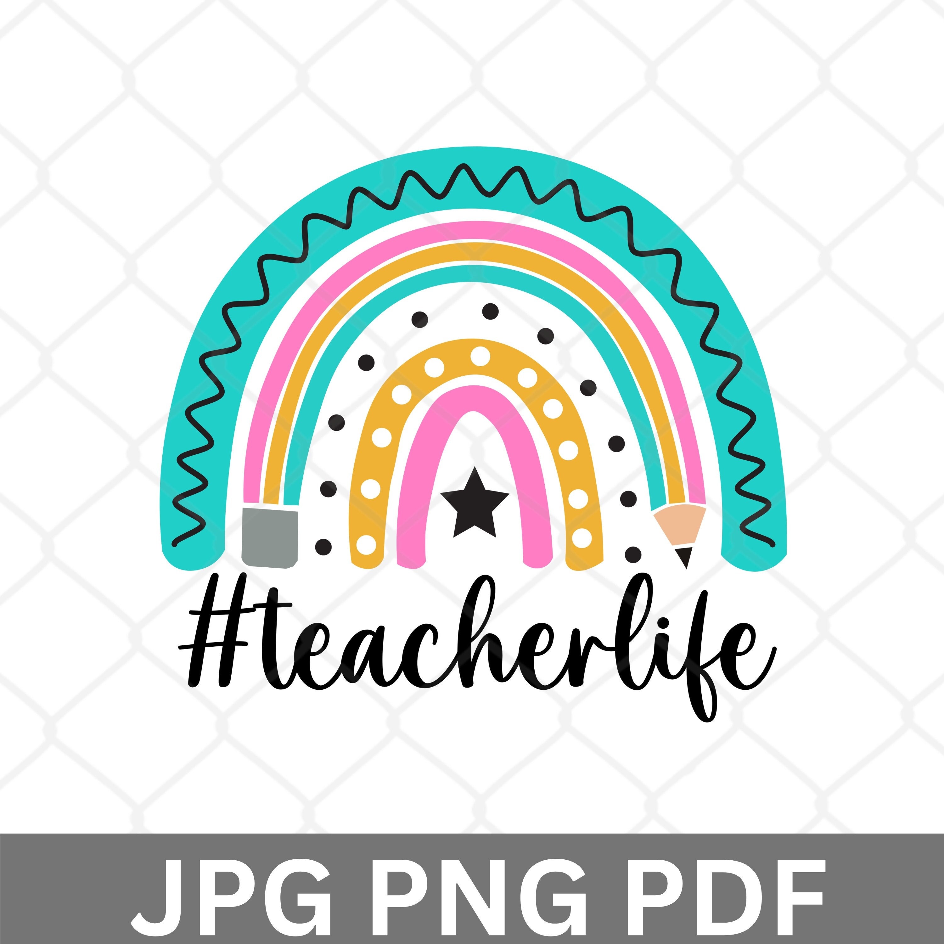Teacher PNG Image Clipart Teacher Life Back to School Design Best ...