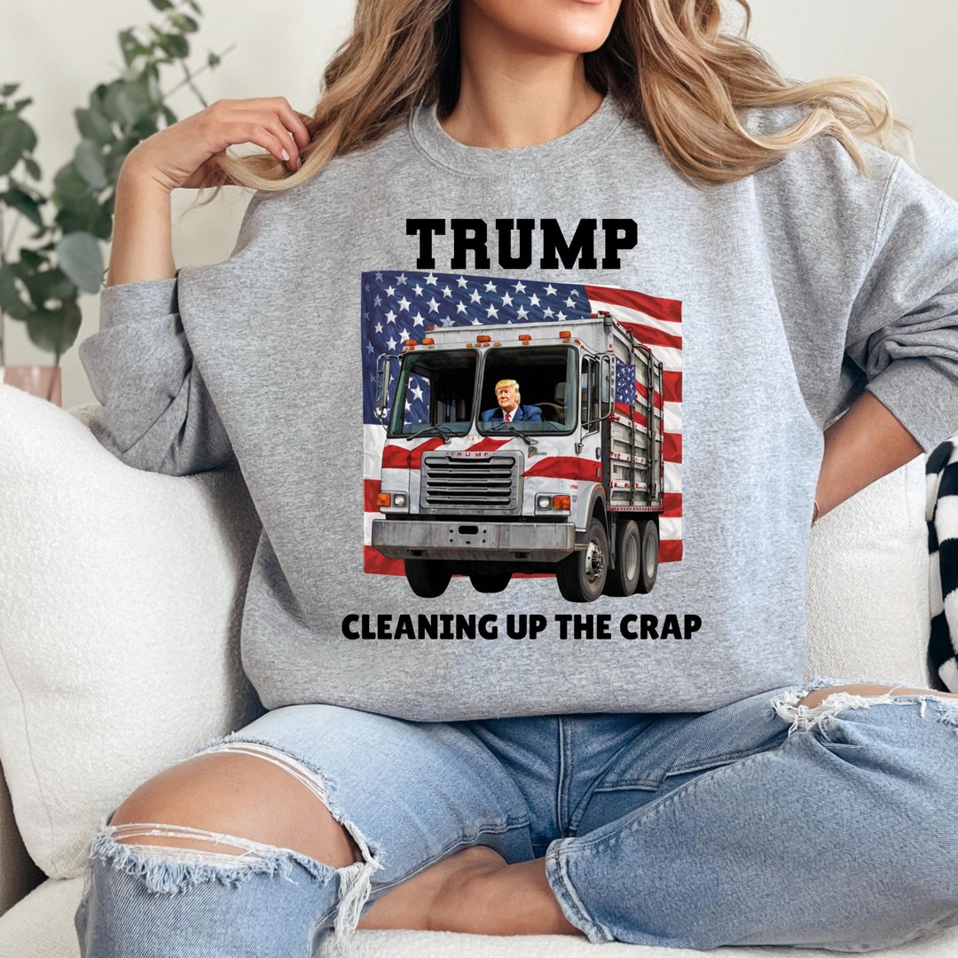 Cleaning up 4 Years of Crap Png, Trump Png, Garbage Truck Trump Png ...
