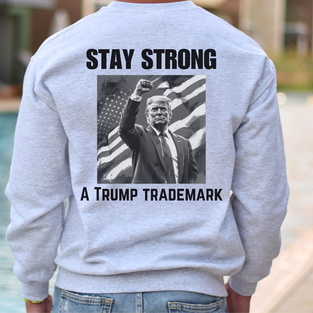 Stay Strong Fist Trump 2025 Png SVG DTF/G Cricut President Trump Cameo ...