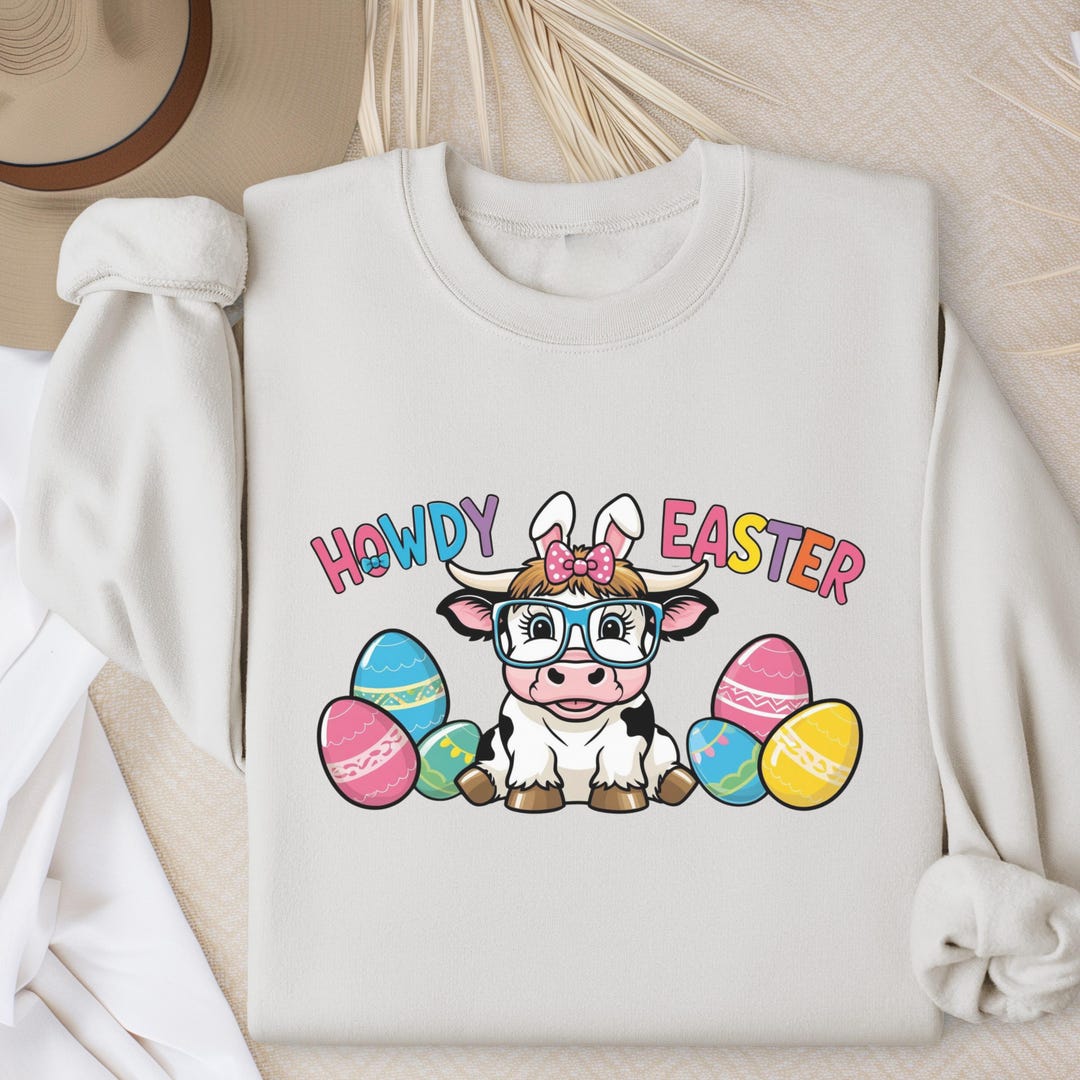 Howdy Easter Png, Western Easter Bunny Ears Png, Cattle Easter Png ...