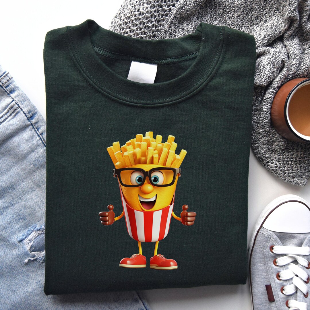 French Fry Dude Cool Clipart Digital Download Digital Printable Cartoon ...