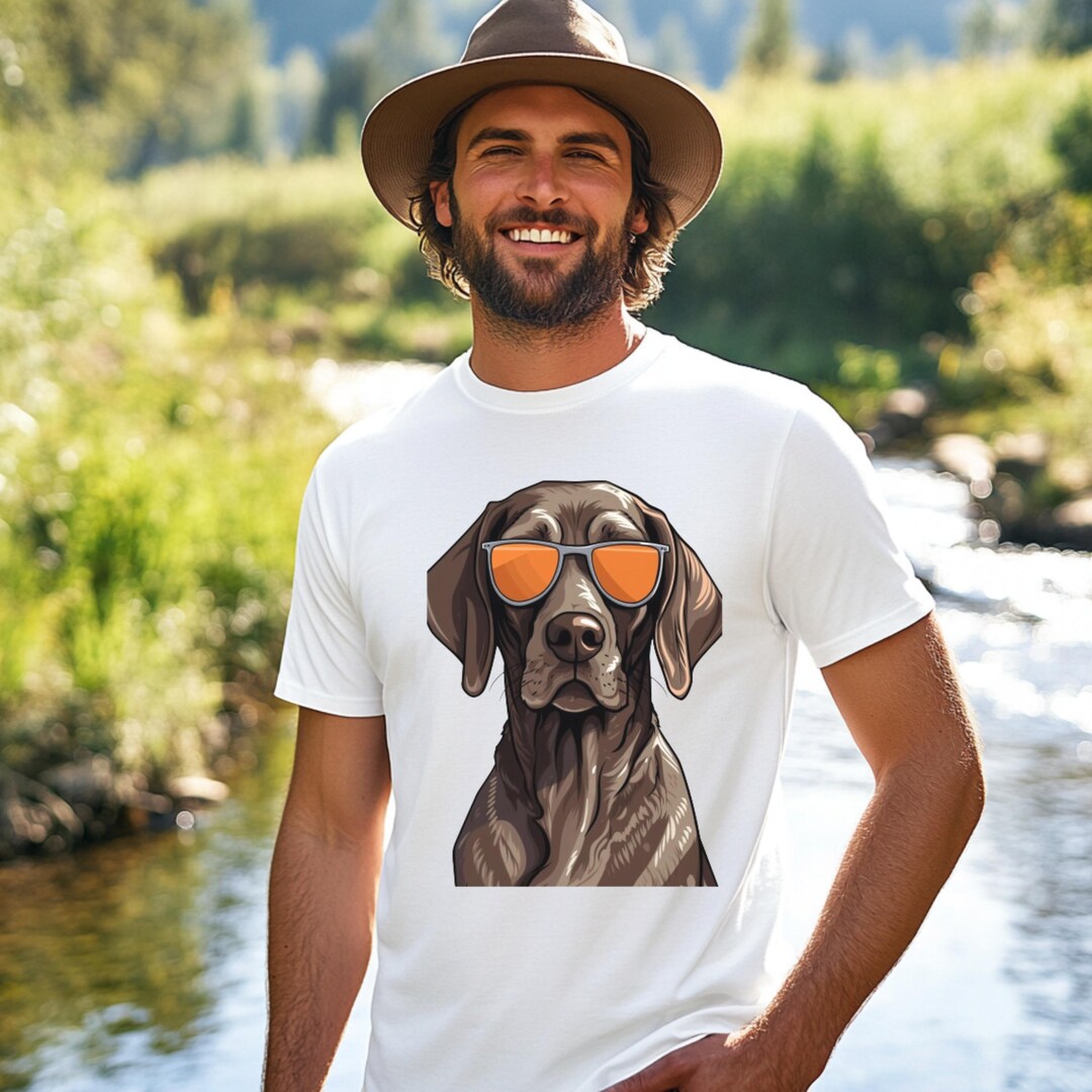 German Short Haired Pointer Clipart Png Wearing Sunglasses Digital ...