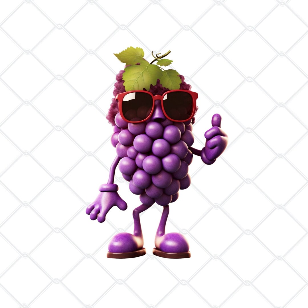 Cool Grapes Purple Clipart Digital Download Digital or Printable ...