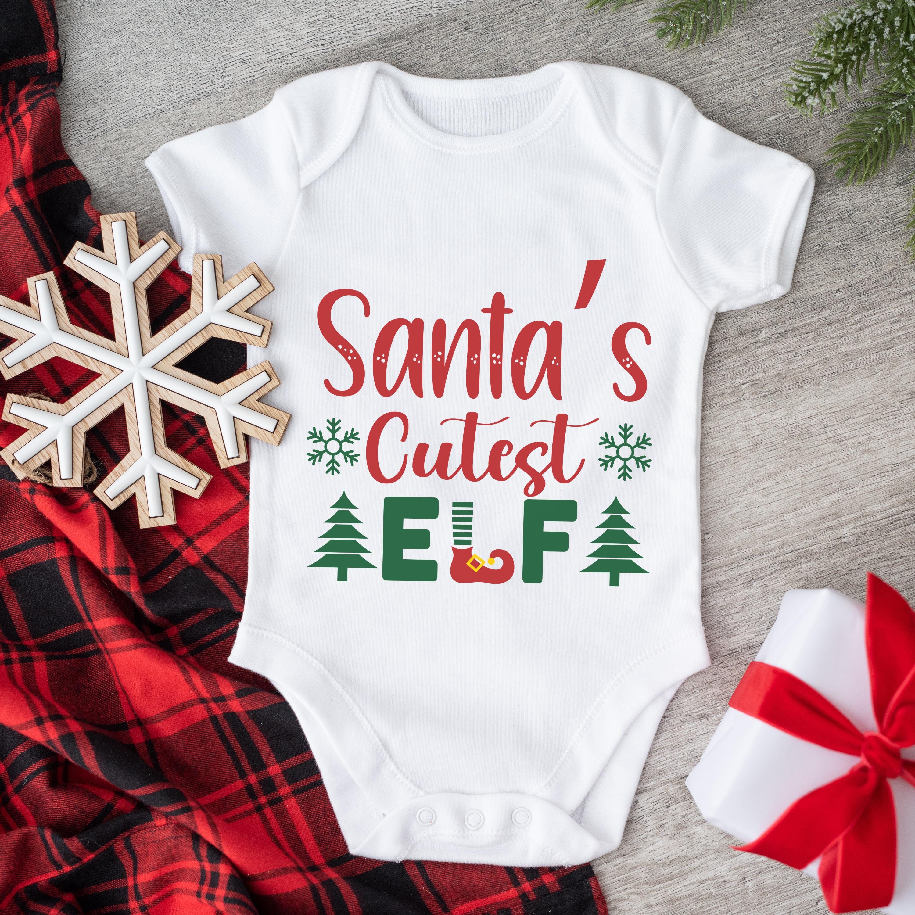 Santa's Cutest Elf SVG Png Dxf DTF/G Digital Cut File Cricut Silhouette ...