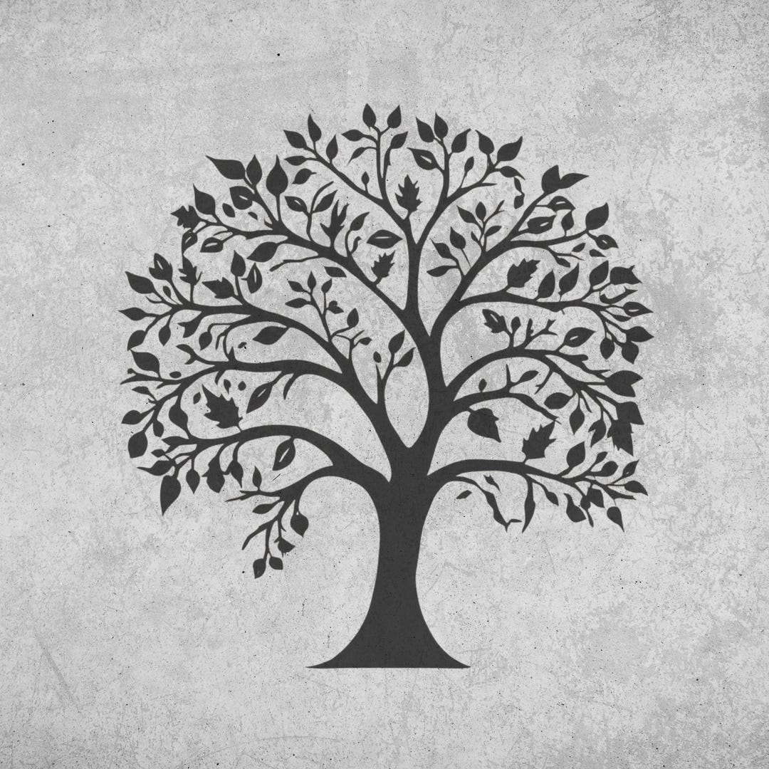 Tree of Life Merged Leaves and Branches SVG Png DTF/G Cricut Maker ...