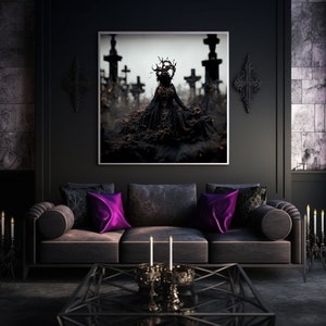 Gothic Wall Art-abstract Digital Oil Paintings-home Decor Fantasy Art ...