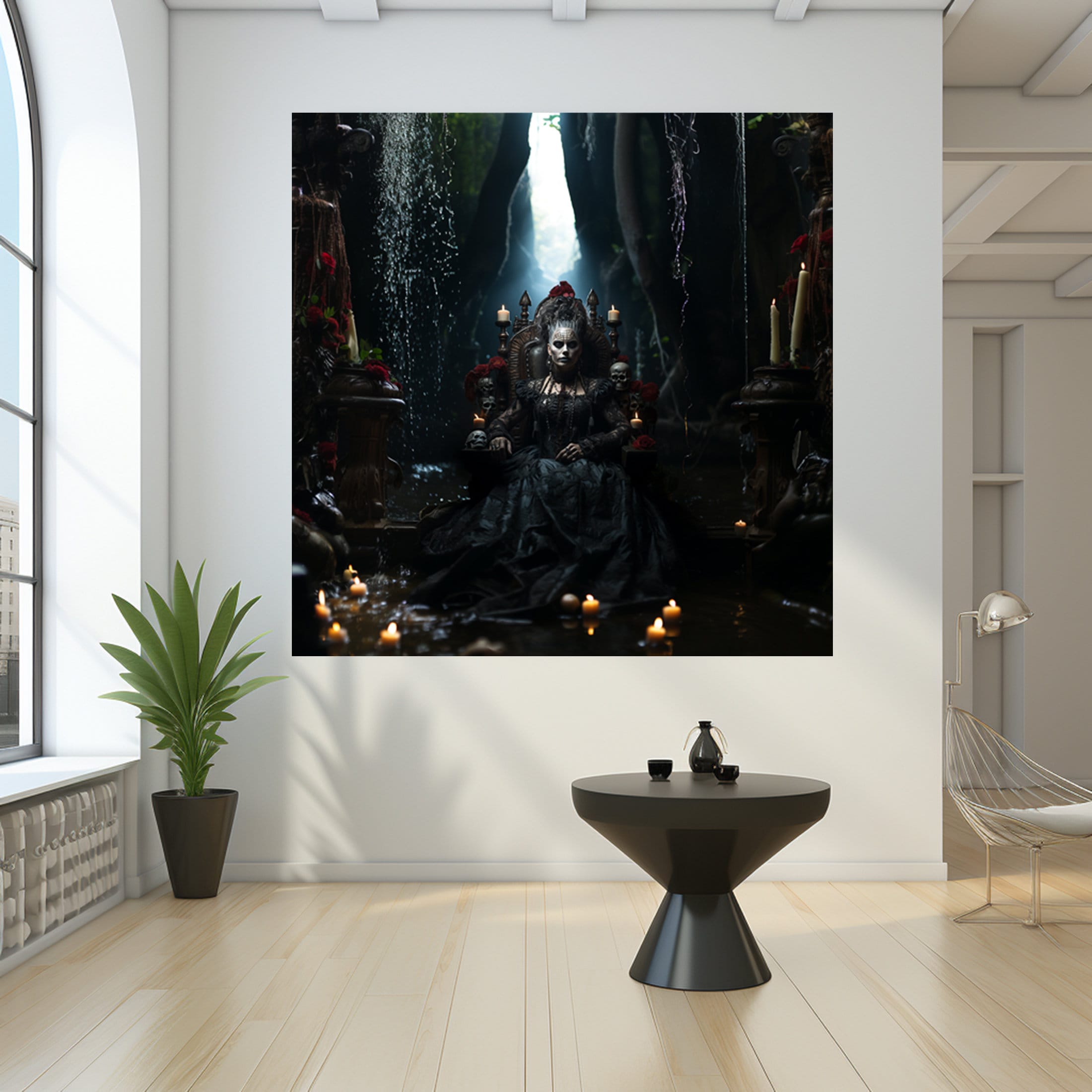 Gothic Wall Art-digital Painting-moody Home Decor-dark Academia-custom ...