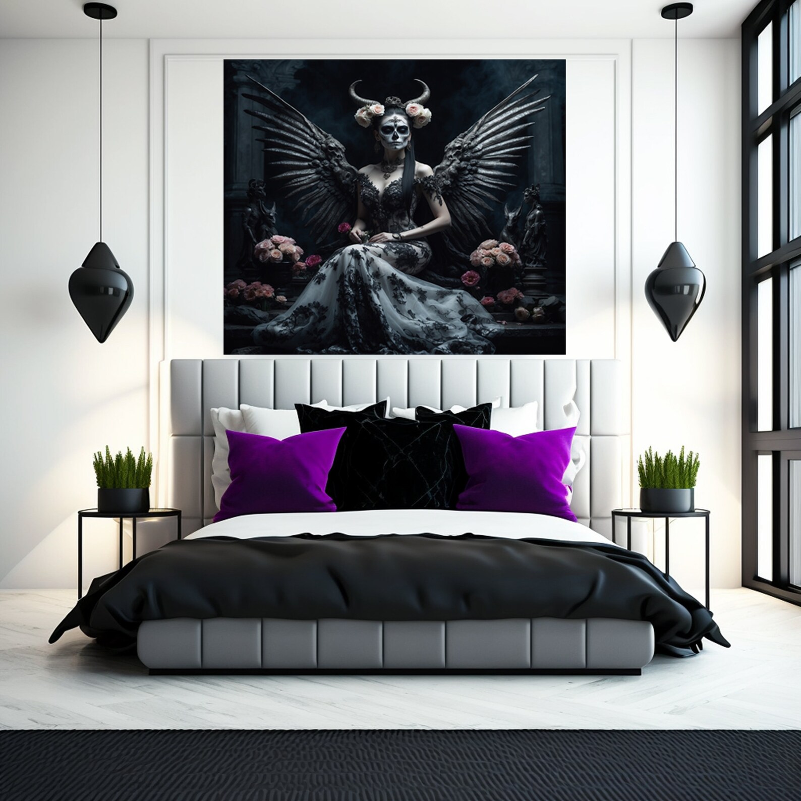 Vampire Wall Art-digital Oil Painting-dark Academia Print-gothic ...