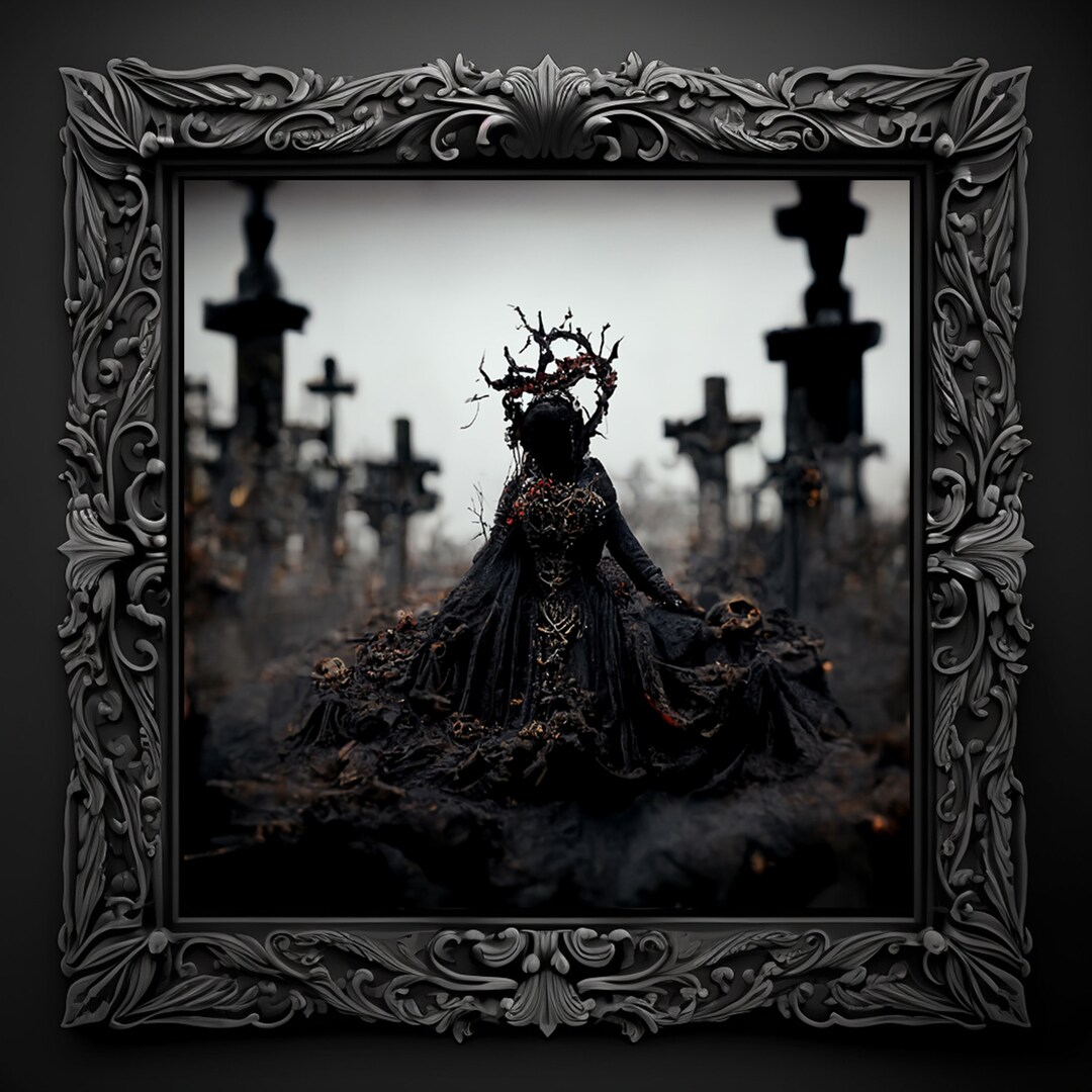 Gothic Wall Art-abstract Digital Oil Paintings-home Decor Fantasy Art ...