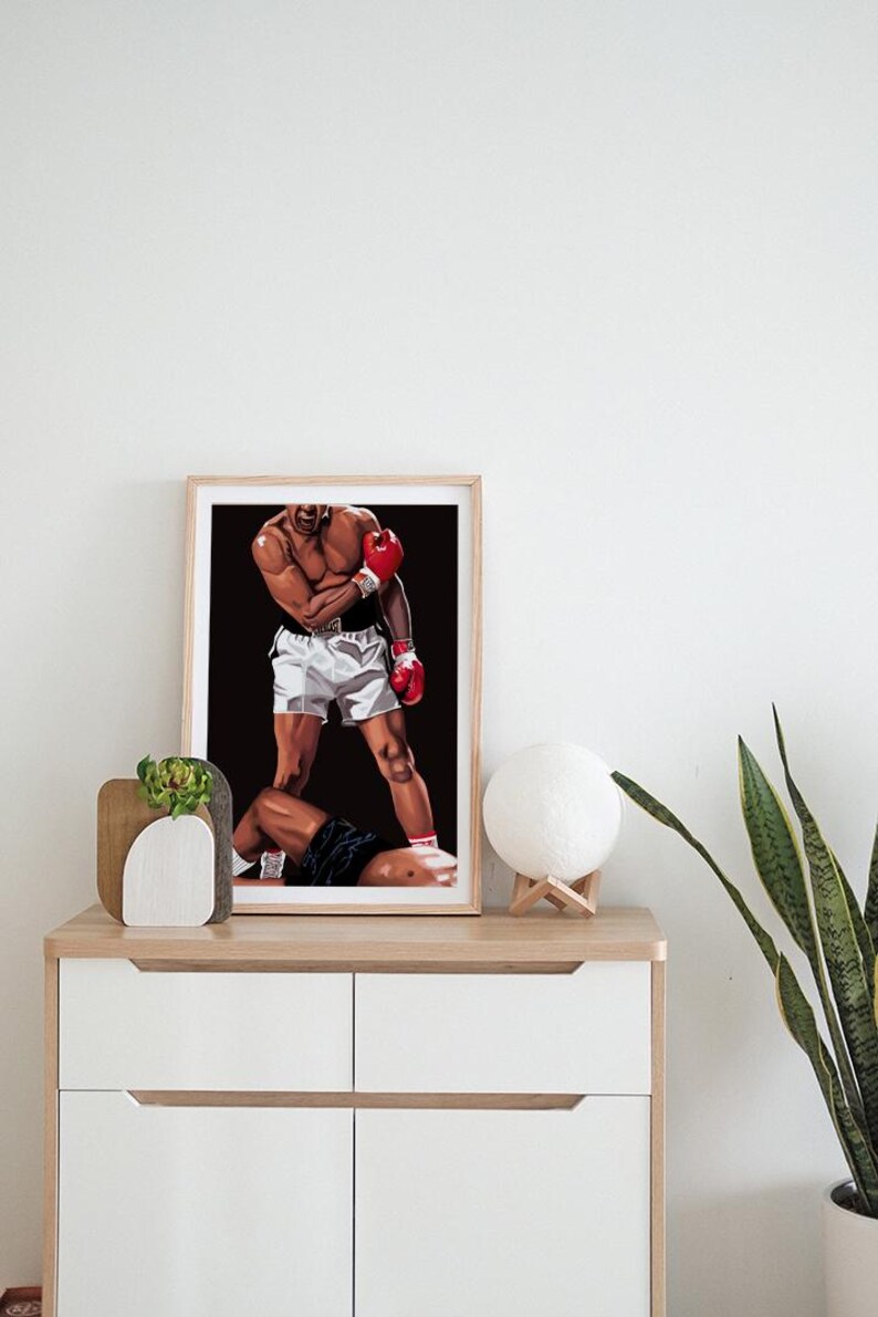 Muhammad Ali Vs Sonny Liston Art Print: Boxing Legend (digital Download ...