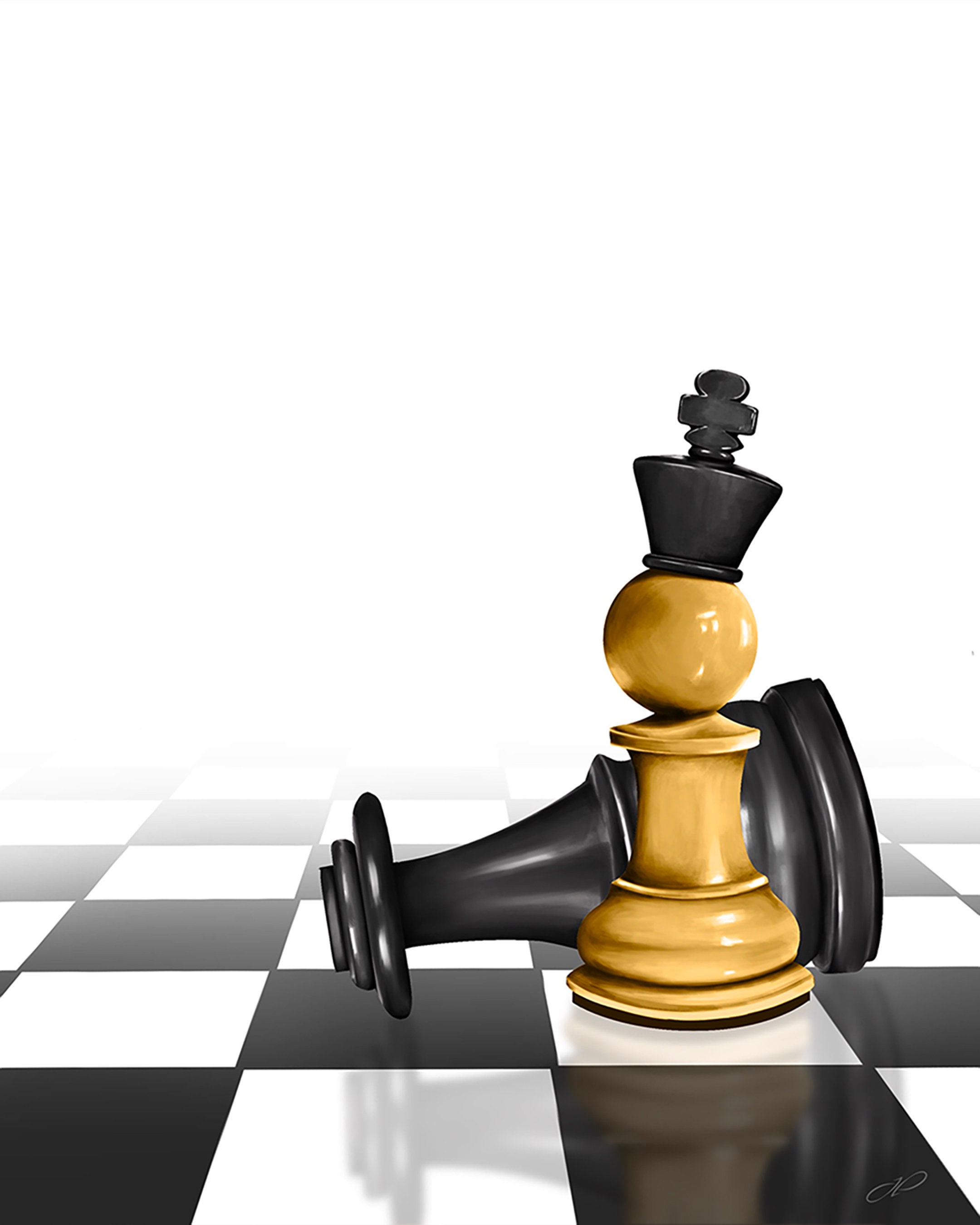 Checkmate. Chess Art Print (digital Download) Original - Portrait - Etsy