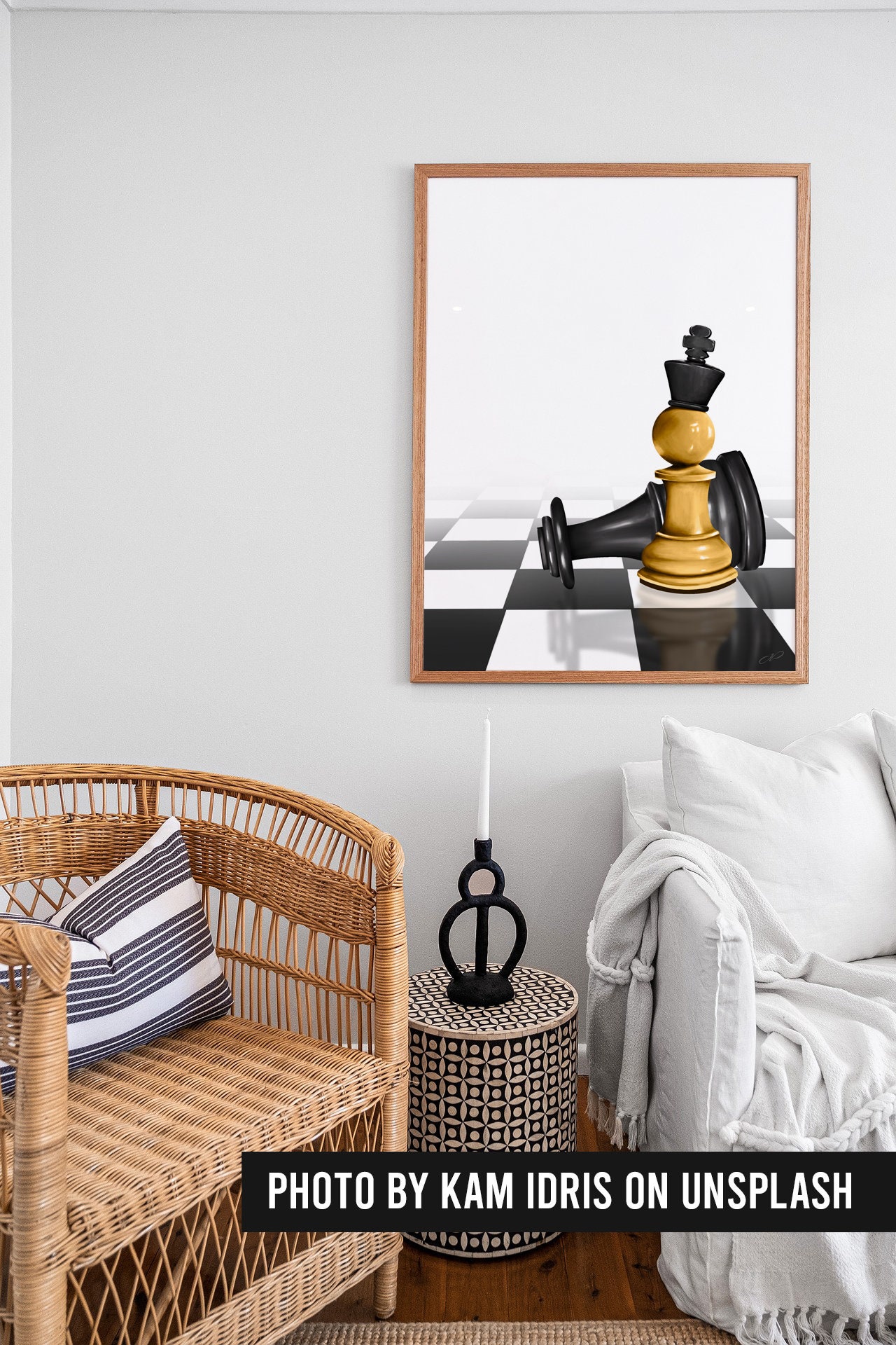 Checkmate. Chess Art Print (digital Download) Original - Portrait - Etsy