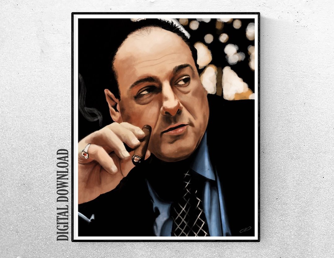 Tony Soprano Art Print Digital Download the Sopranos Wall Art - Etsy
