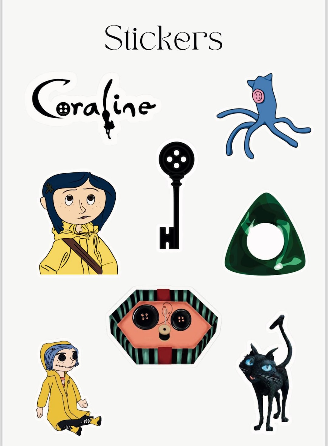 Coraline Stickers - Etsy
