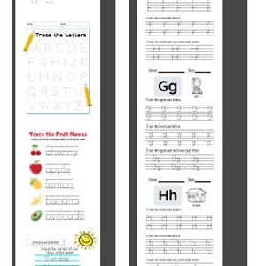 Printable Tracing Pages for Children, Educational Printables, Learn to ...