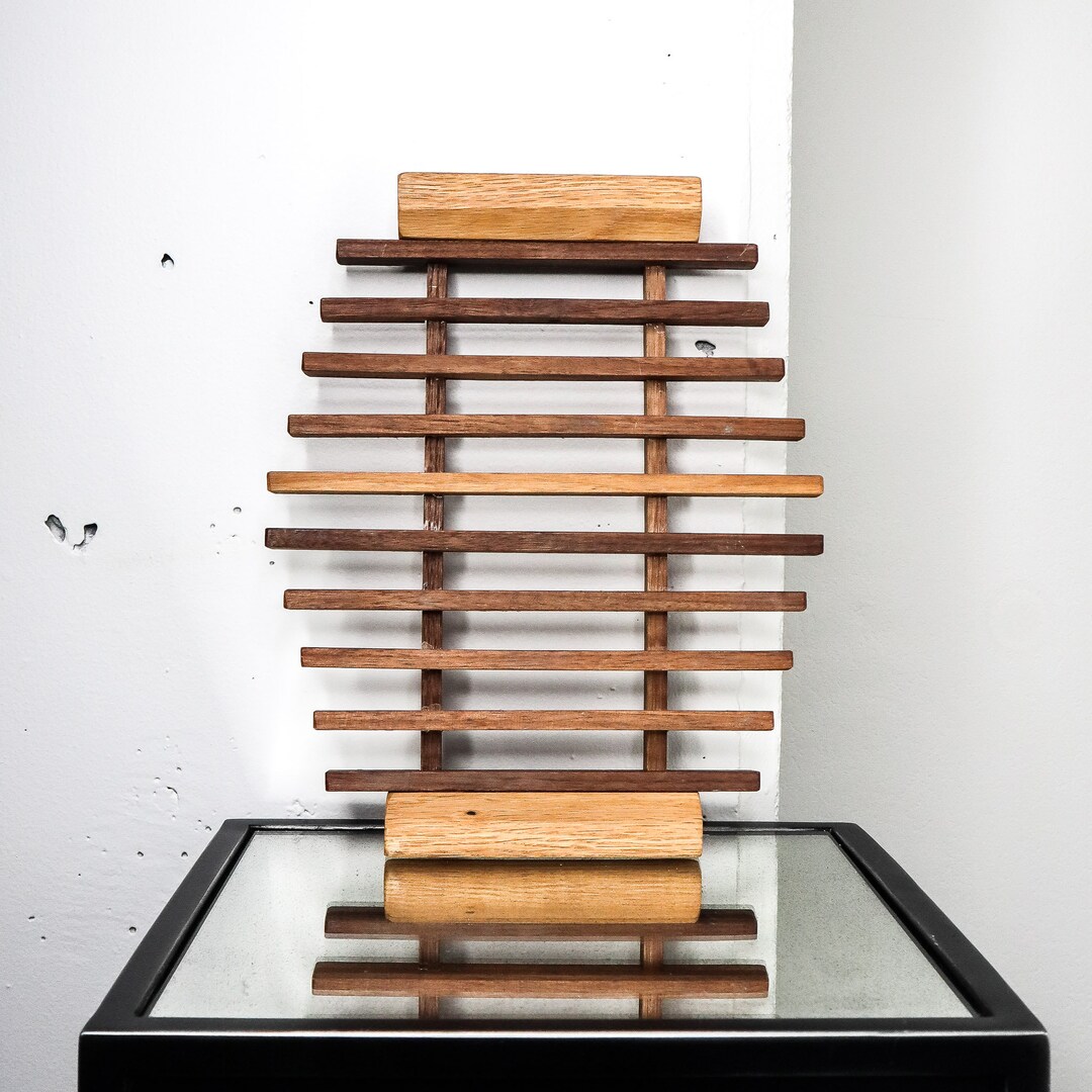 Wooden Slat Trivet Mid Century Modern Style Kitchen Decor Pot Holder - Etsy