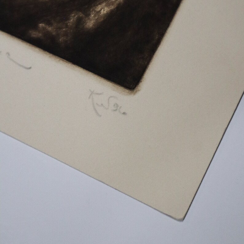 Vtg Art Etching Kent Talmage Bowers 24/25 Art Minimalist Art 90s ...