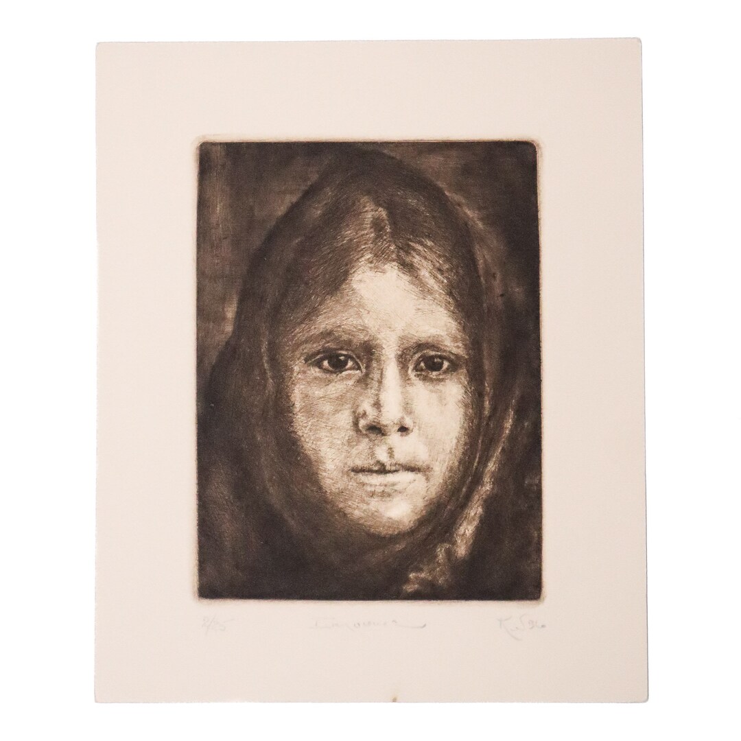 Vtg Art Etching Kent Talmage Bowers 24/25 Art Minimalist Art 90s ...