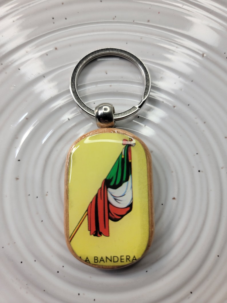 Loteria Wood Keychain - Handmade With REAL Loteria Cards! Unique Gift ...