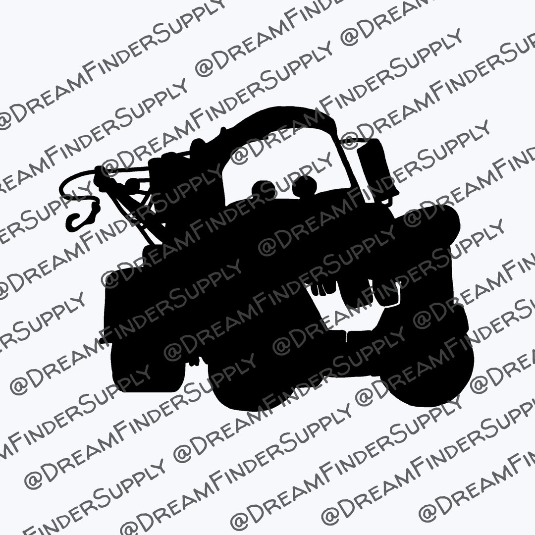 Mater the Tow Truck (smile) - Cars - Downloadable SVG File - Etsy