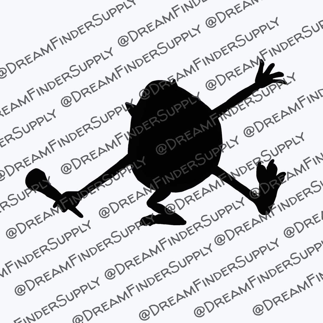 Mike Wazowski Silhouette SVG File Monsters Inc Downloadable SVG File - Etsy