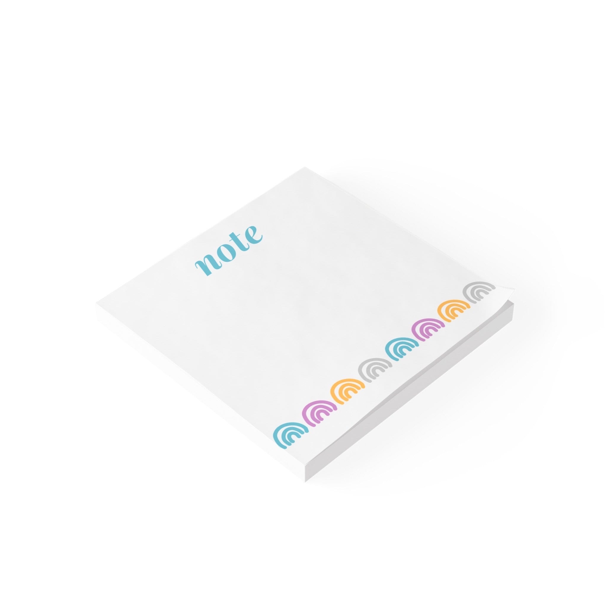 Minimalist Rainbow Sticky Note, Post-it Notes Sticky Notepad, Rainbow ...